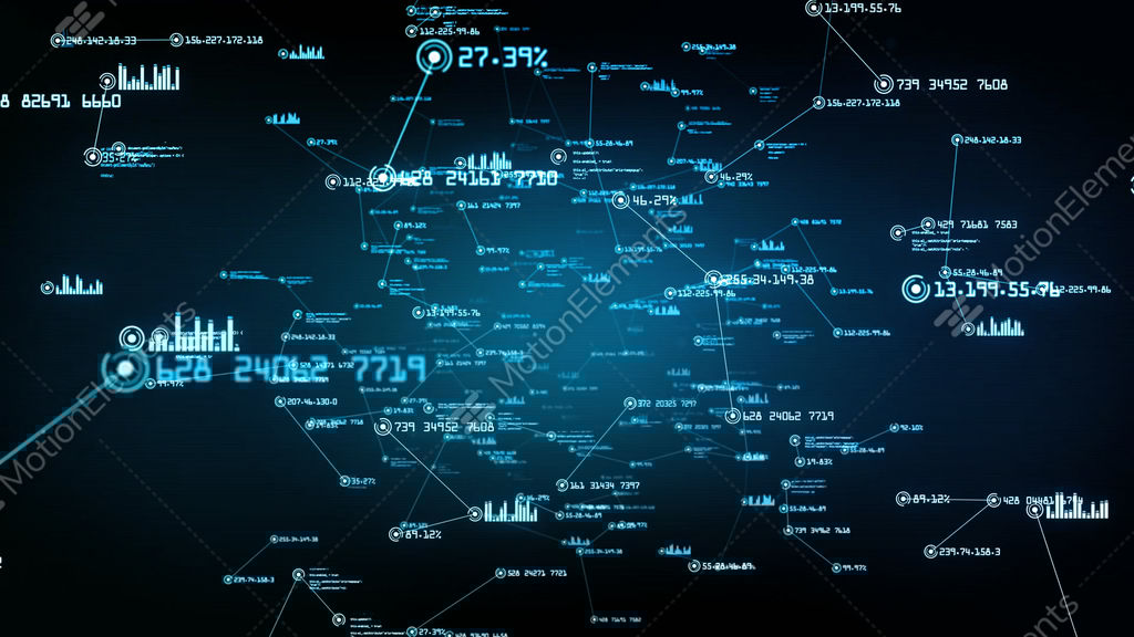 Data And Network Connections. Seamless Loop. 4K Stock Animation | 10286291