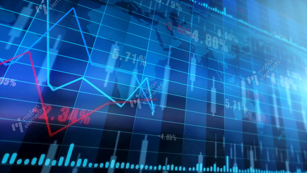 Stocks And Shares - Trading 4K Stock Animation | 10390390