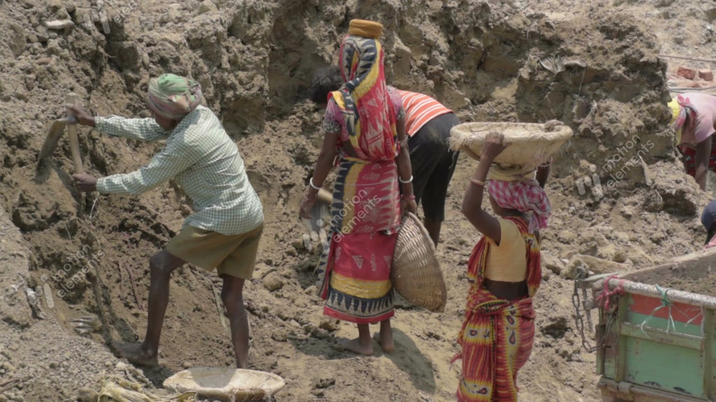 Indian Family Working As Labours Stock video footage | 10769615