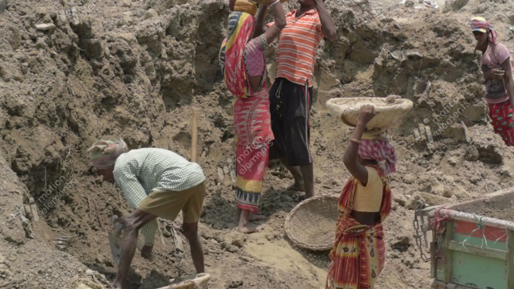 Indian Family Working As Labours Stock video footage | 10769615