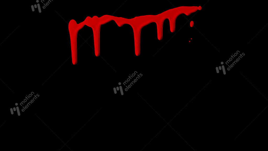 Dripping Blood Isolated Element Stock video footage | 10796988