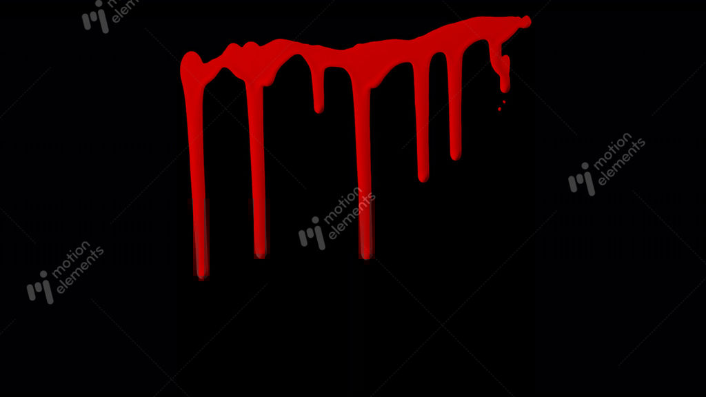 Dripping Blood Isolated Element Stock video footage | 10796988