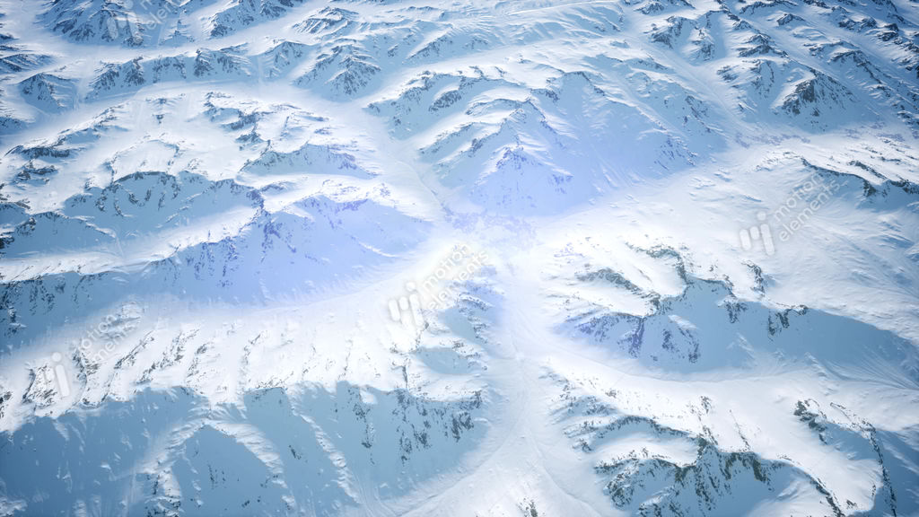 Aerial View Of Snow Covered Terrain Stock video footage | 11213134