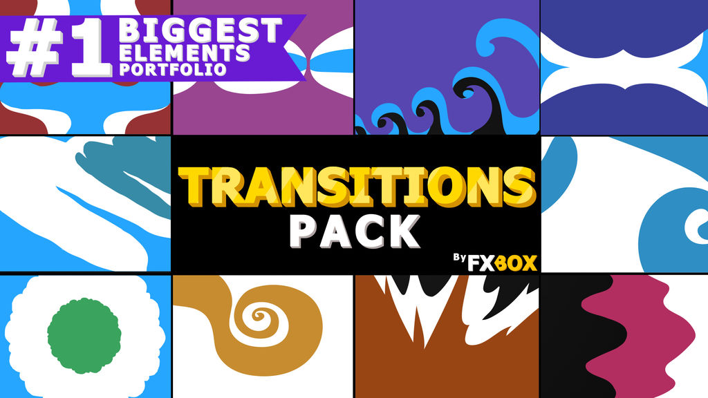 Funny Cartoon Transitions After Effects templates | 11248699