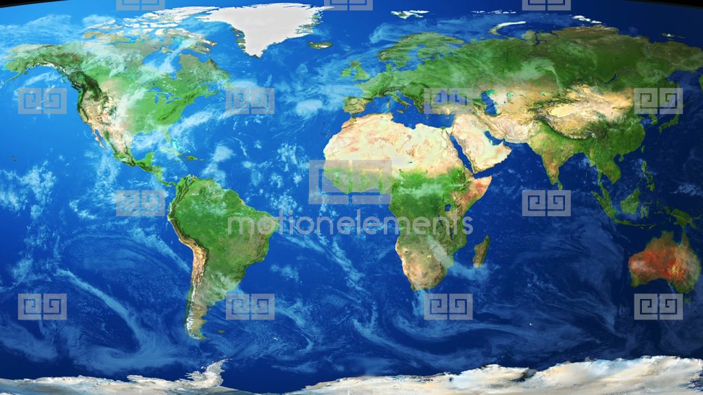 Realistic World Map Wraps To Globe (loop On Black) Stock Animation ...