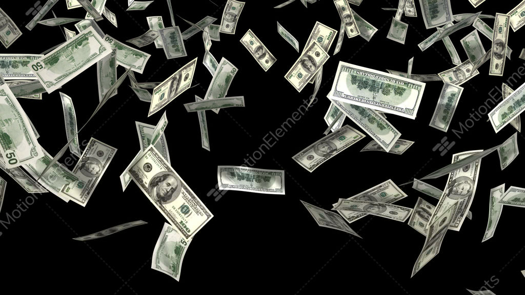 Money Rain Stock Animation | Royalty-Free Stock Animation Library | 1131231