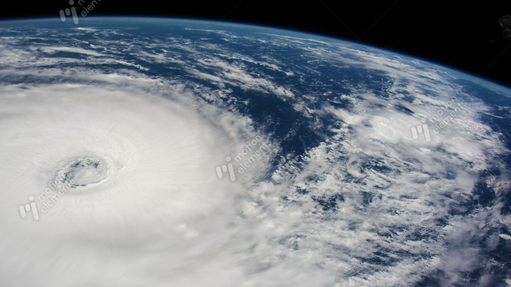 The Hurricane Storm Satellite View Stock video footage | 11488559