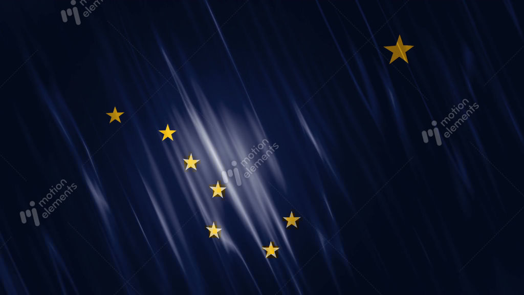 Alaska State Loopable Flag Stock Animation | 9244621