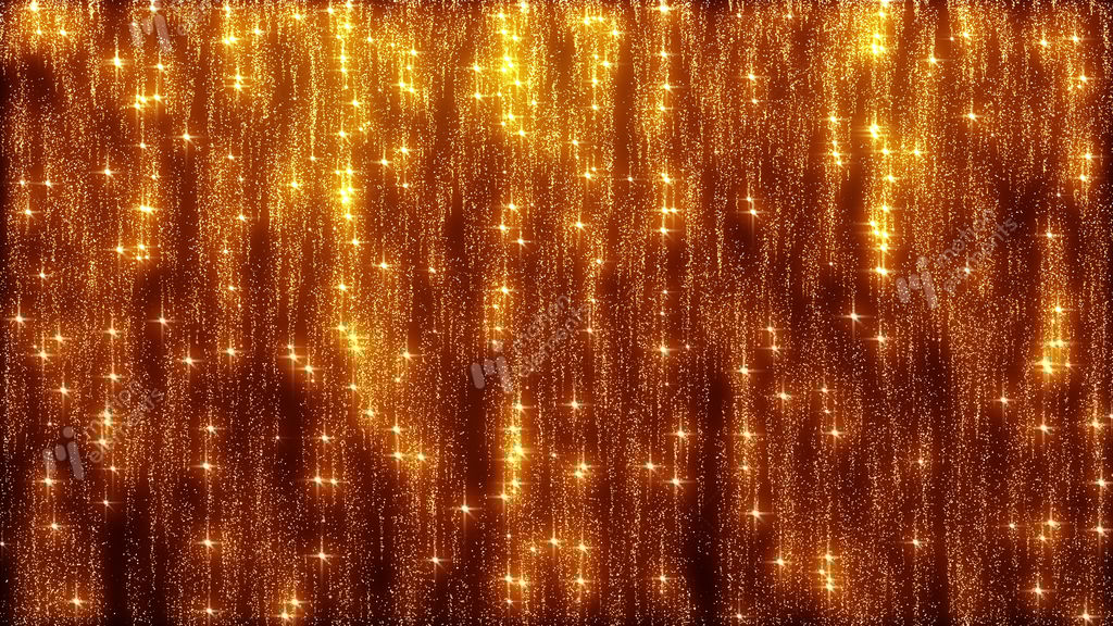 Golden Particles 04 Stock Animation | 12854036