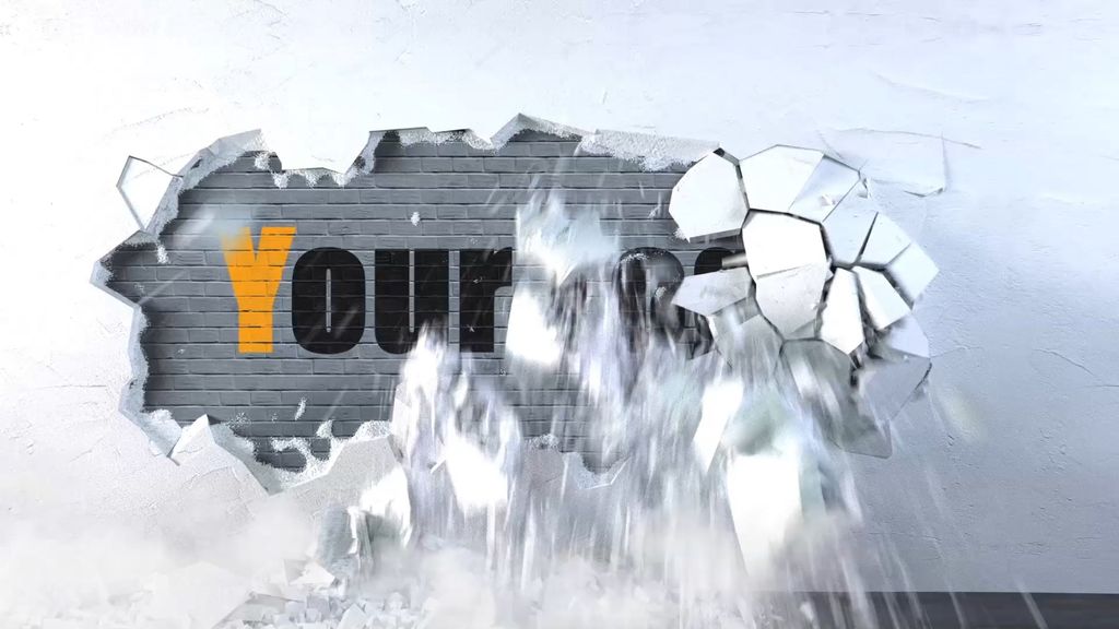 Wall Destruction Logo After Effects templates | 13194609