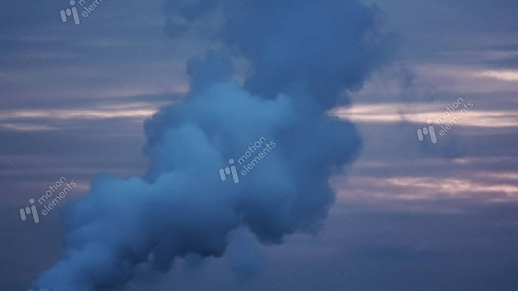 Smoke At Sunset Dark Sky Stock video footage | 9384311