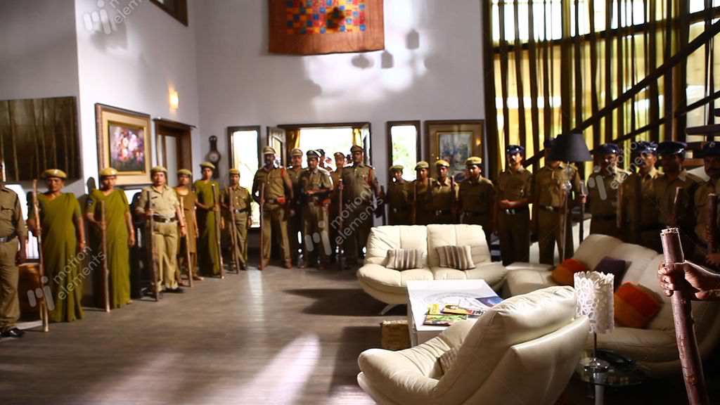 Interior Of Indian Police Station Stock video footage | 9391737