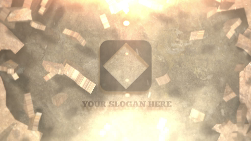Dynamic 3D Rock Shatter Explosion Particles Logo Reveal Stinger ...