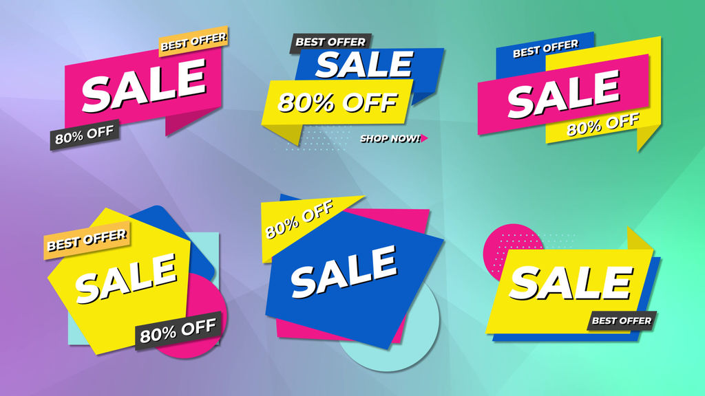 Sales Shape Banners Motion Graphics Template | 14222032