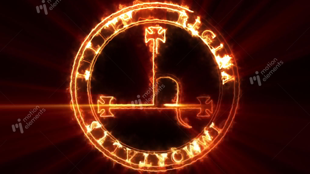 Lilith Occult Symbol Loop Stock Animation | 9505979