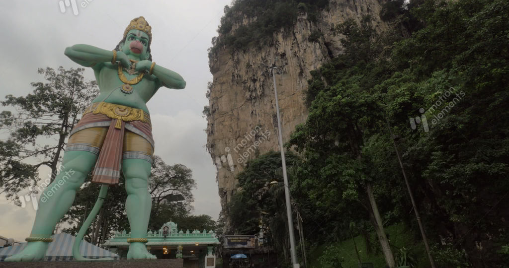 Statue And Temple Dedicated Lord Hanuman In Batu Caves, Malaysia Stock ...