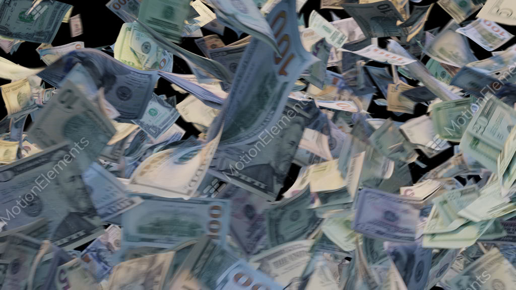 Money Flying Away Gif