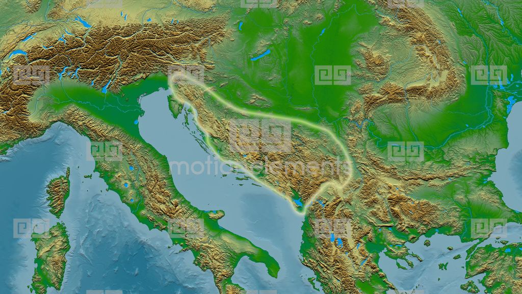 Alps Mountain Range World Map