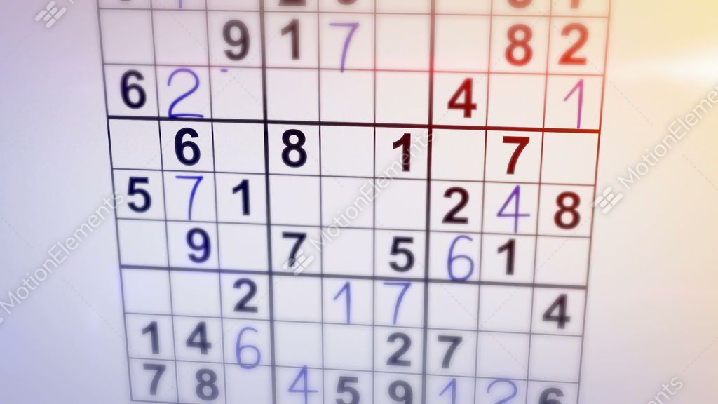 Solving Sudoku Puzzle Animation Stock Animation | 2196675 Solving Sudoku Puzzle Animation Stock Animation | 2196675