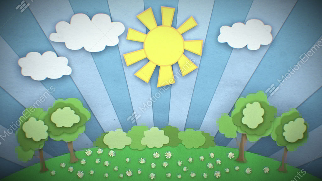 Change Of Seasons. Cartoon Style. Looped Animation Stock Animation ...