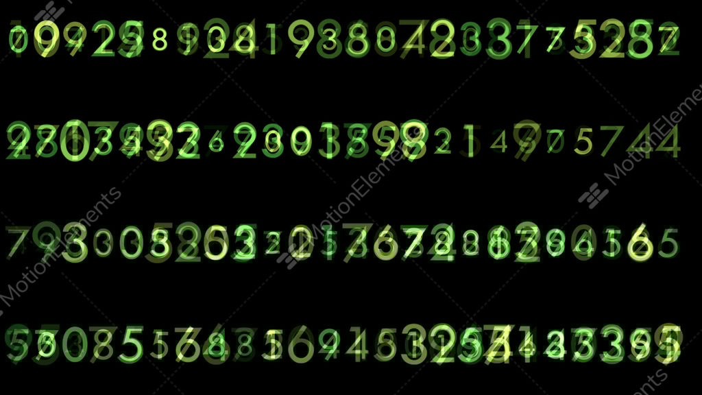 Matrix Numbers Stock Animation | 261581