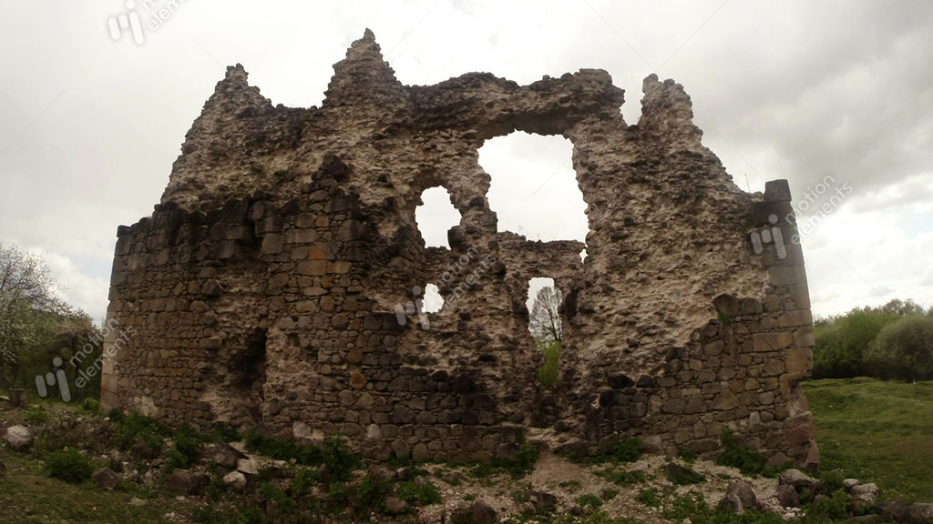 Castle Ruins Of The Knights Of Templar The Oldest Stock video footage ...