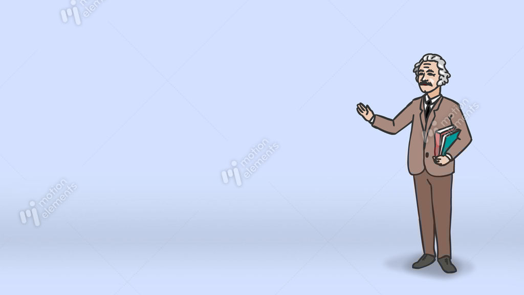 Animated Talking Character - Professor (Looped) Stock Animation | 8159779